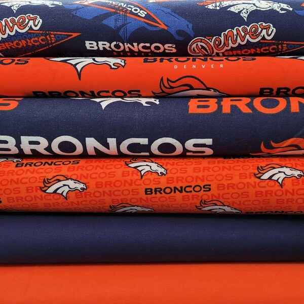 Denver Bronco Fabric - Etsy