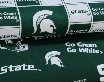 Michigan State Cotton Fabric - Etsy