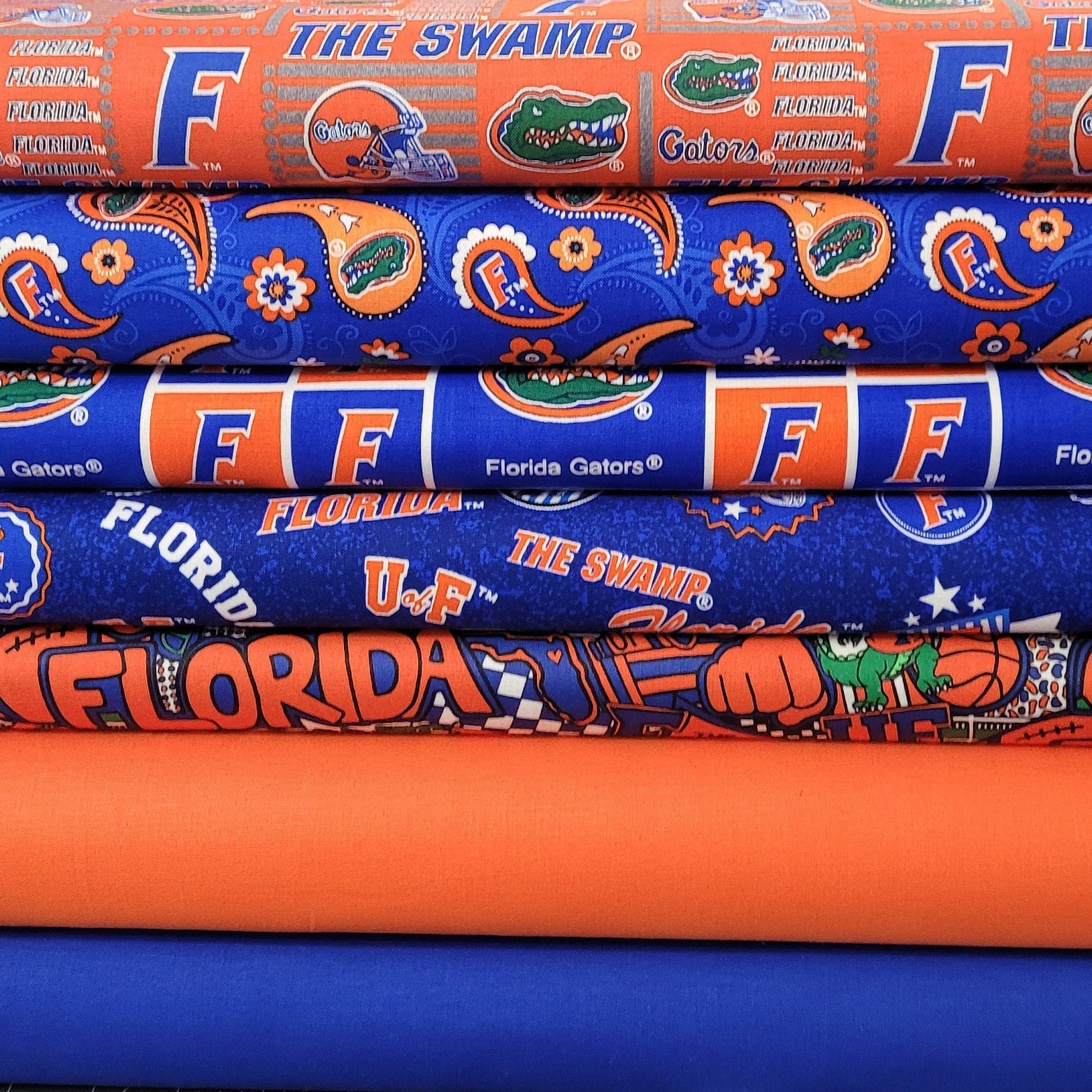 Florida Gators Fabric By The Yard NCAA College Prints and - Etsy 日本