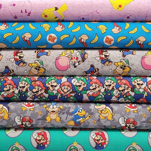Video Game Fabric - Etsy