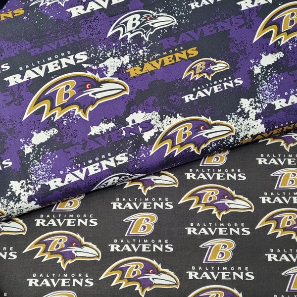Ravens Fabric - Etsy