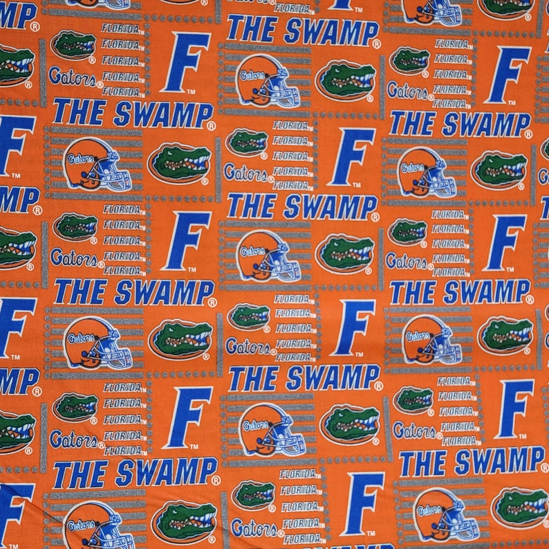 Florida Gators Fabric by the Yard NCAA College Prints and - Etsy