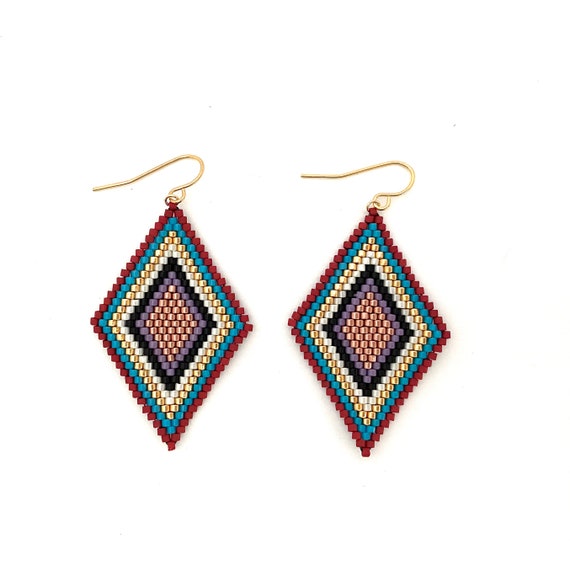 Etsy seed bead earrings store