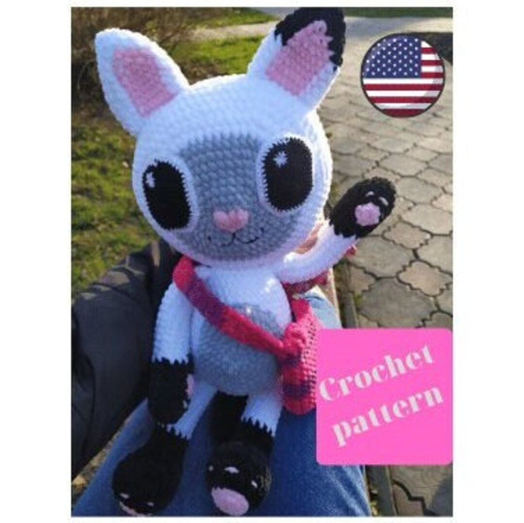 Pandy Cat, Pandy Paws Cat, Gabby's Dollhouse Plush Doll, Amigurumi Toy ...