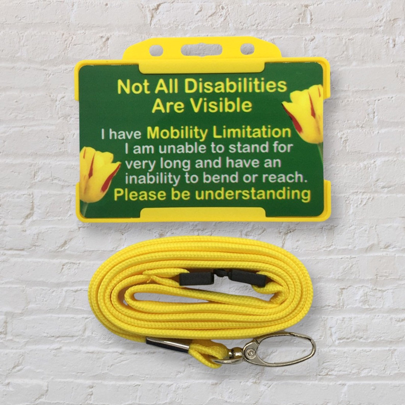 Hidden Health Condition Mobility Limitation Disability Card - Etsy UK