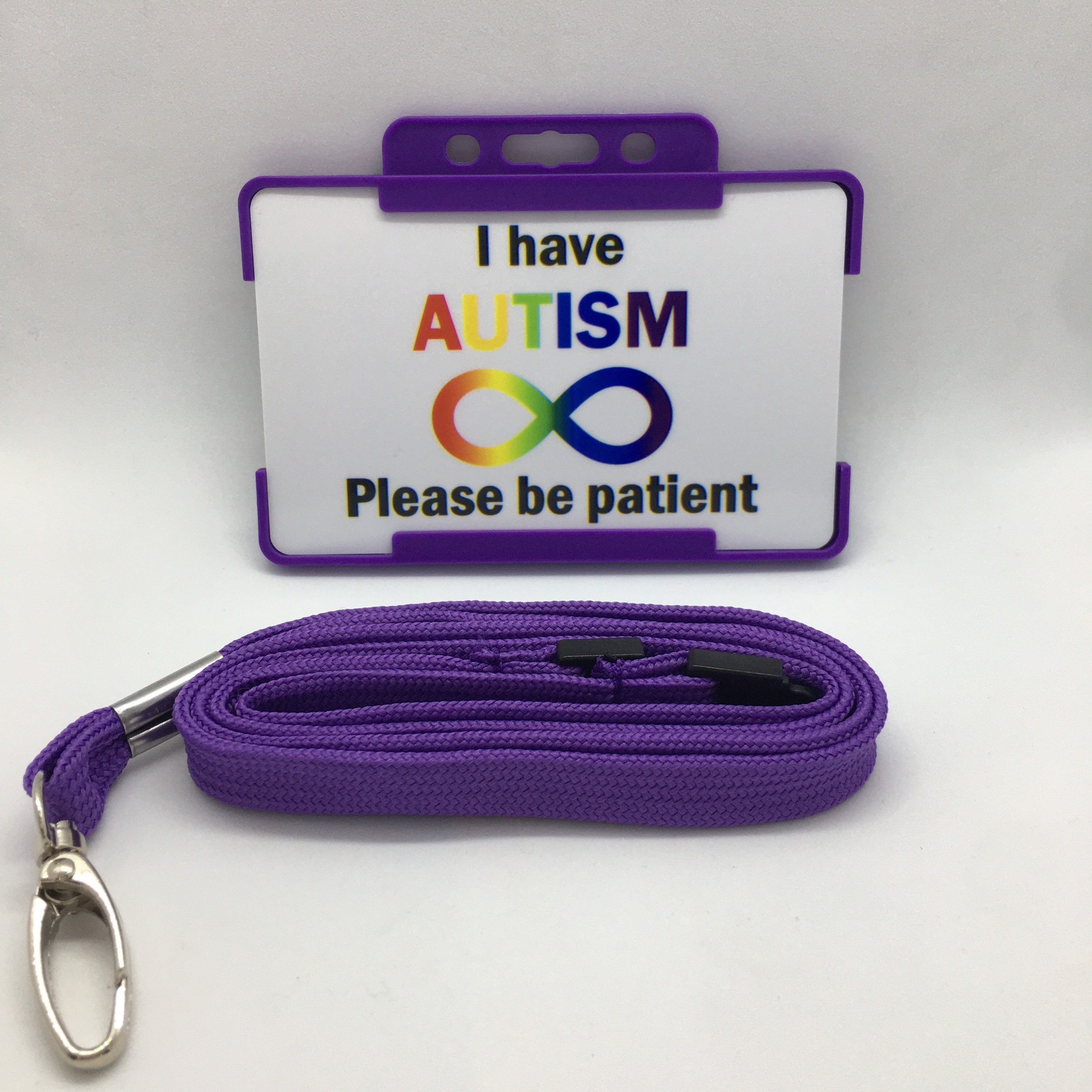 Autism Awareness Disability ID Card and Lanyard | Etsy