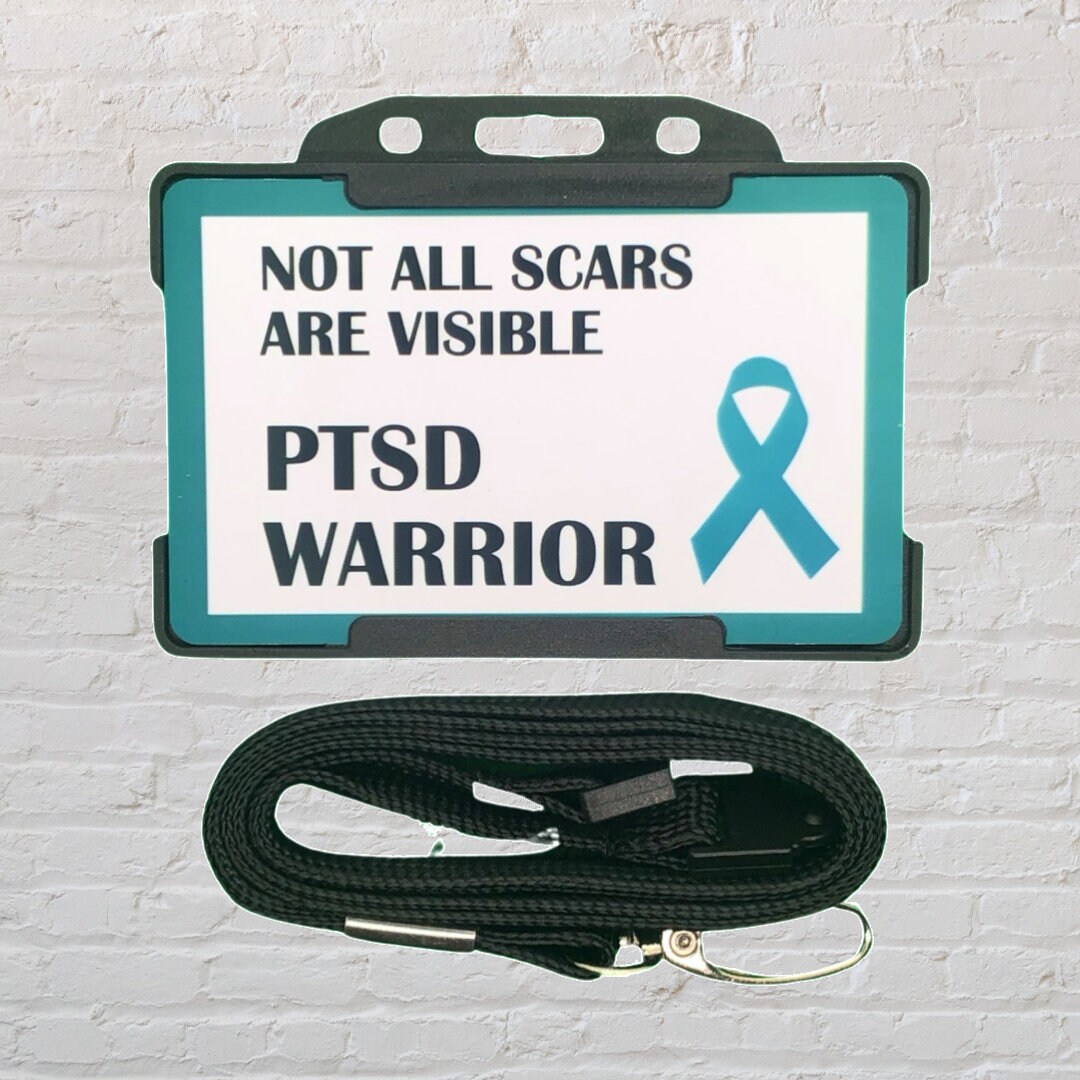 PTSD Warrior Hidden Disability Awareness Card and Lanyard - Etsy