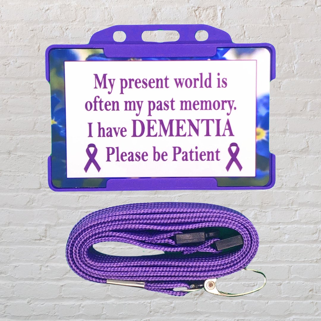 Dementia - Hidden Disability Awareness ID Card & Lanyard - Etsy