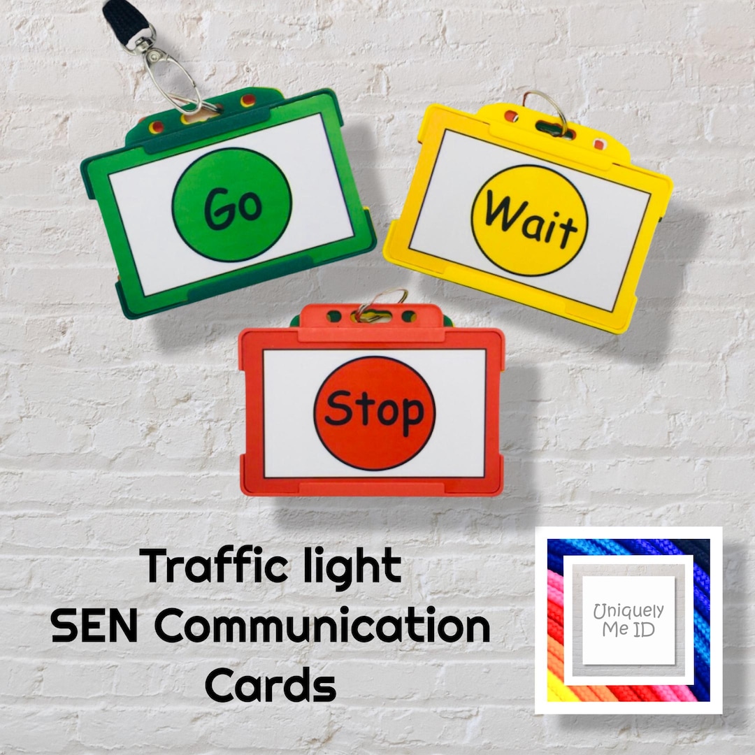 Autism ADHD SEN Traffic Light Stop Wait Go Communication Cards and ...