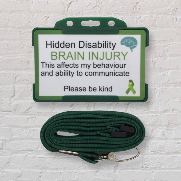 Traumatic Brain Injury Id Card - Etsy