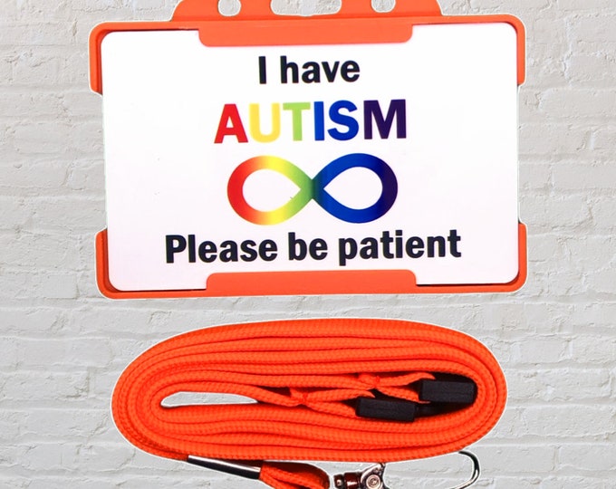 Autism Awareness- I Have Autism ID Card and Lanyard - Etsy