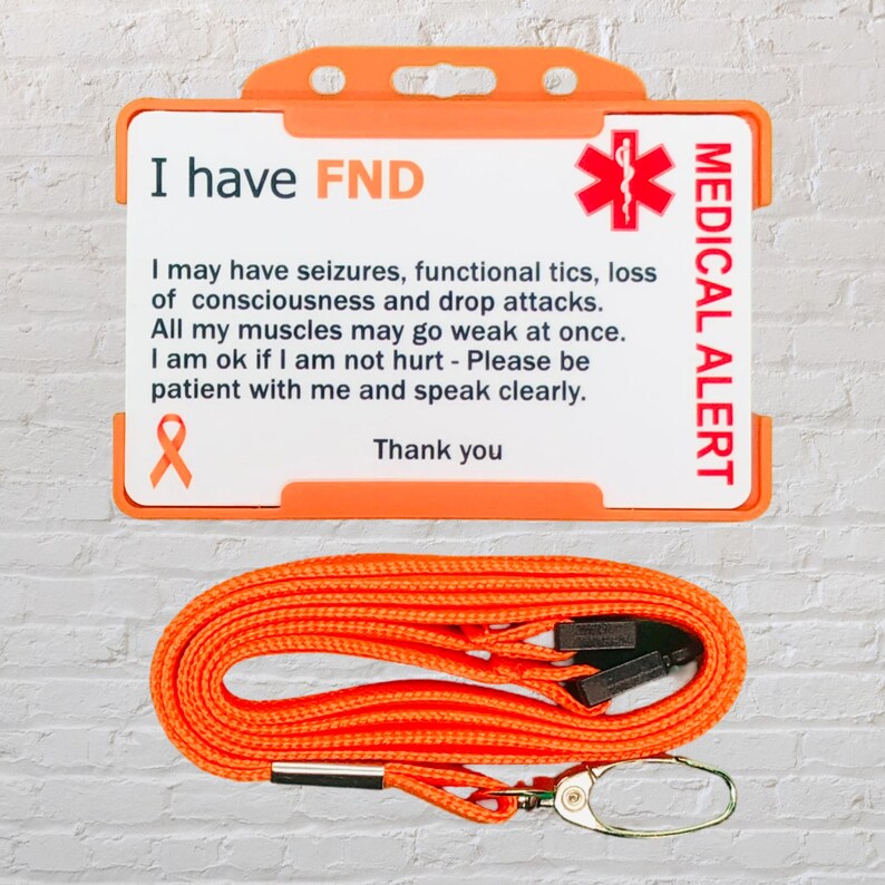 Functional Neurological Disorder FND Awareness Card and Lanyard - Etsy