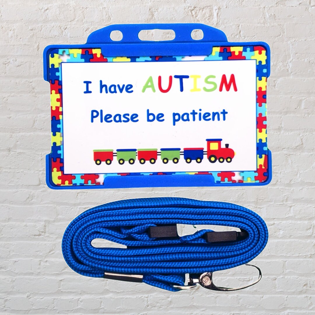 Autism Awareness- I Have Autism ID Card and Lanyard - Etsy