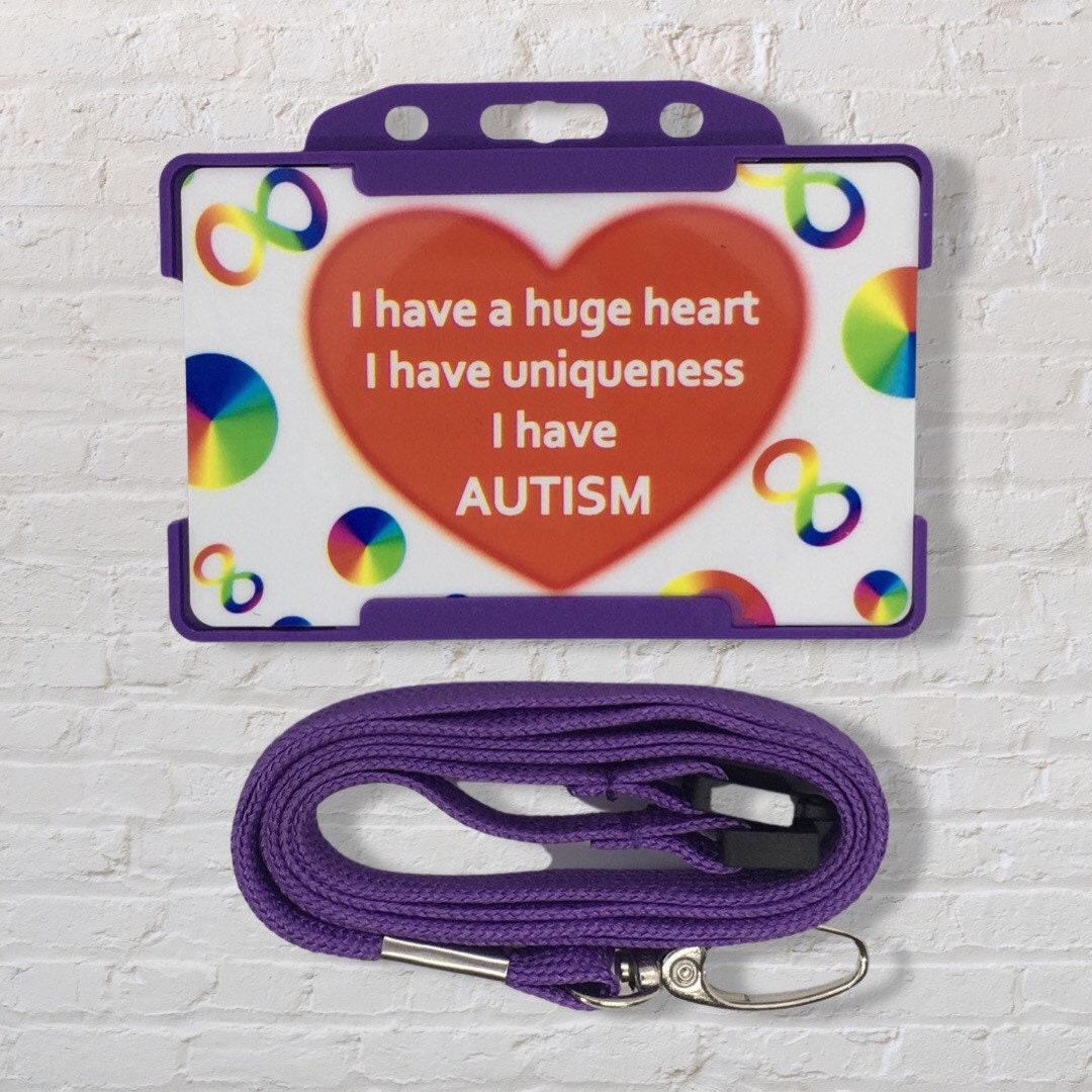 Autism Awareness Disability ID Card and Lanyard - Etsy