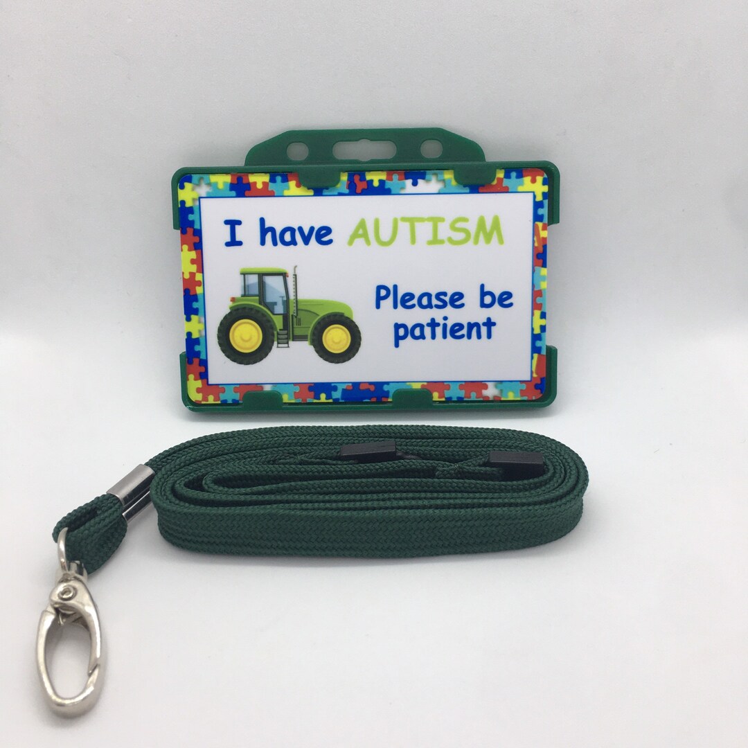 Autism Awareness I Have Autism ID Card and Lanyard - Etsy