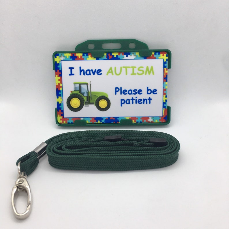 Autism Awareness I Have Autism ID Card and Lanyard - Etsy