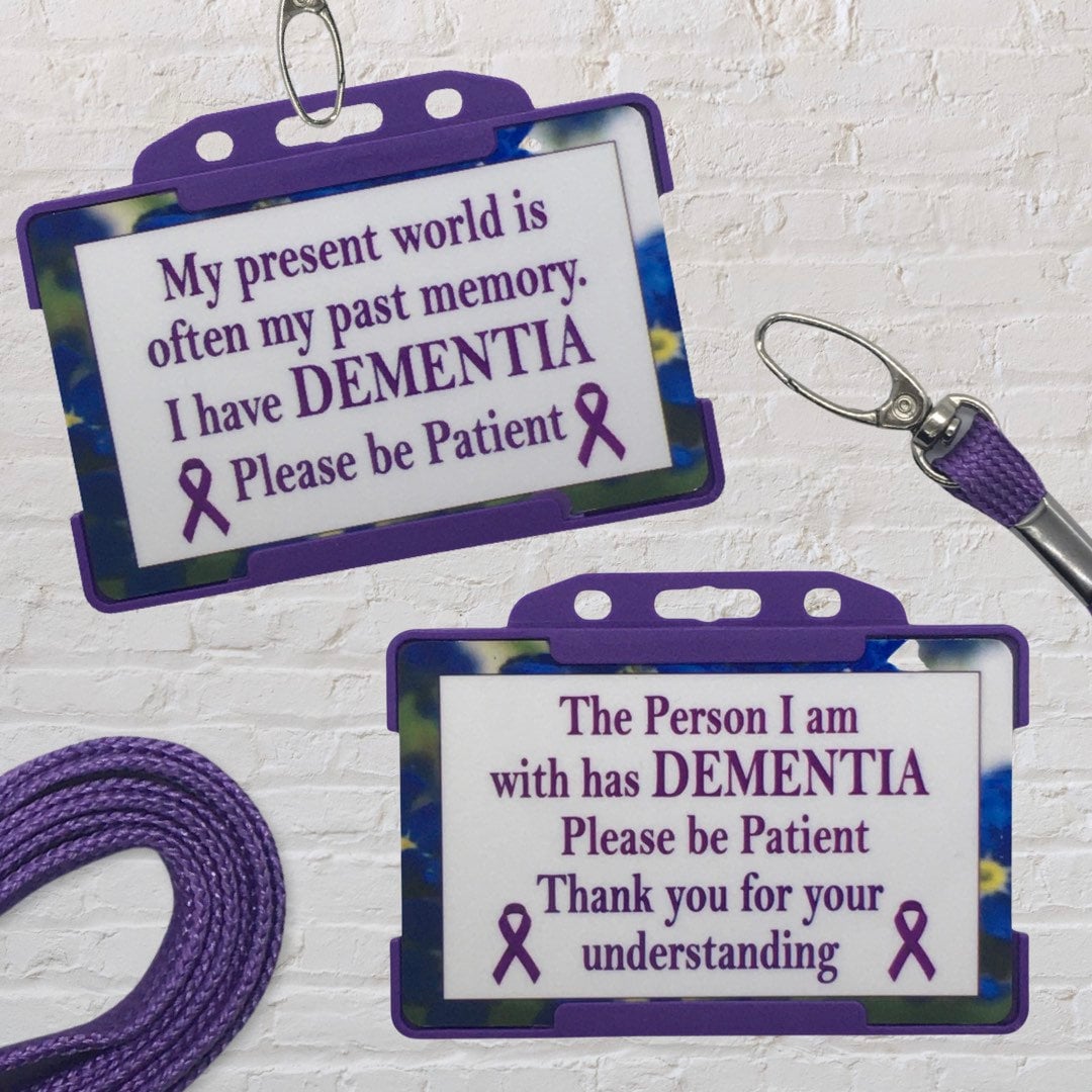 Dementia Hidden Disability Awareness ID and Carer Card With - Etsy