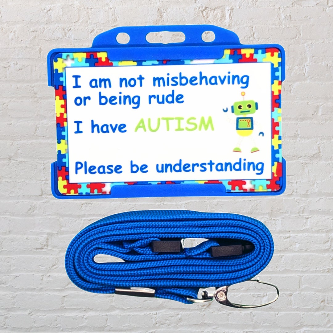 Autism Awareness Card and Lanyard - Etsy