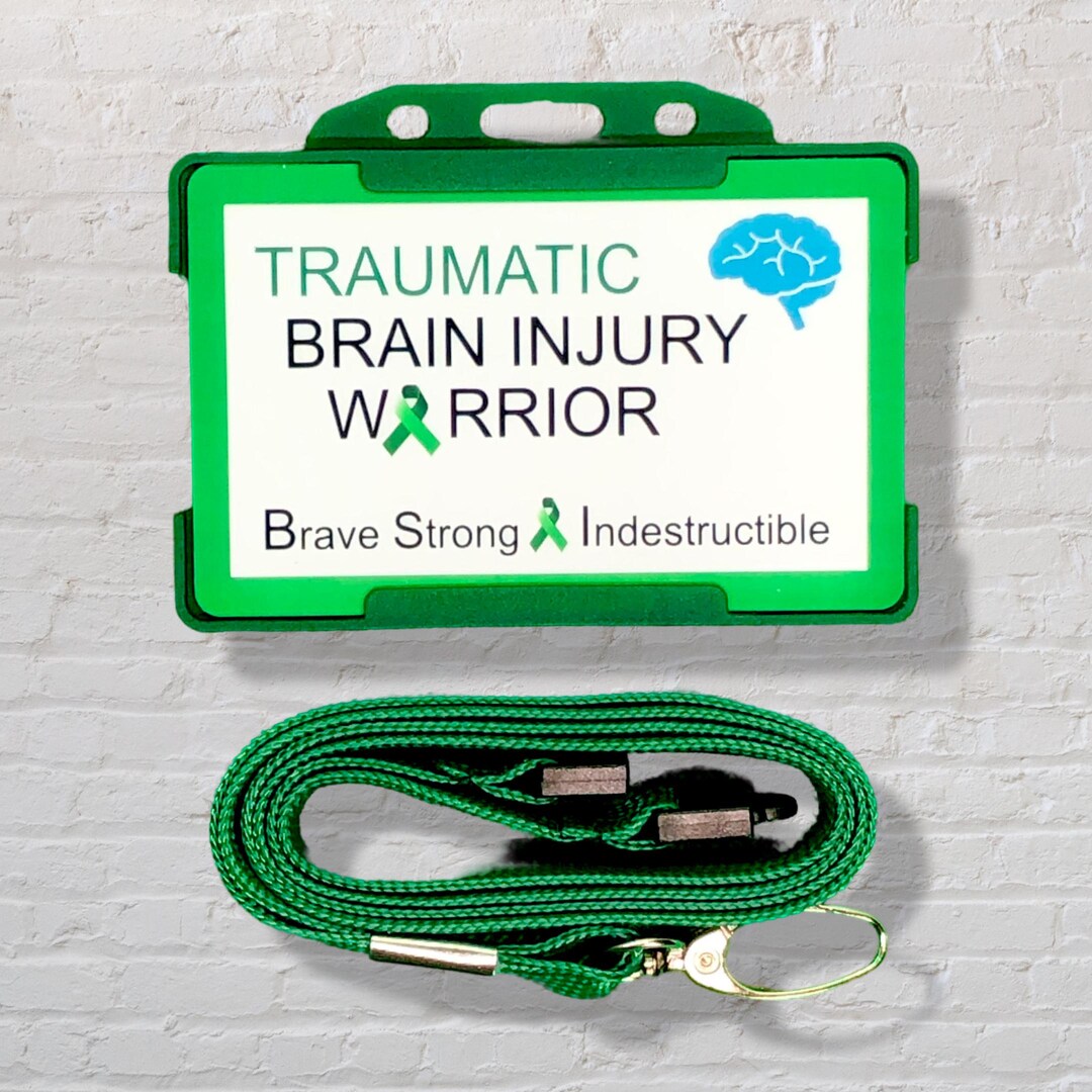 Traumatic Brain Injury Disability ID Awareness Card and Lanyard - Etsy
