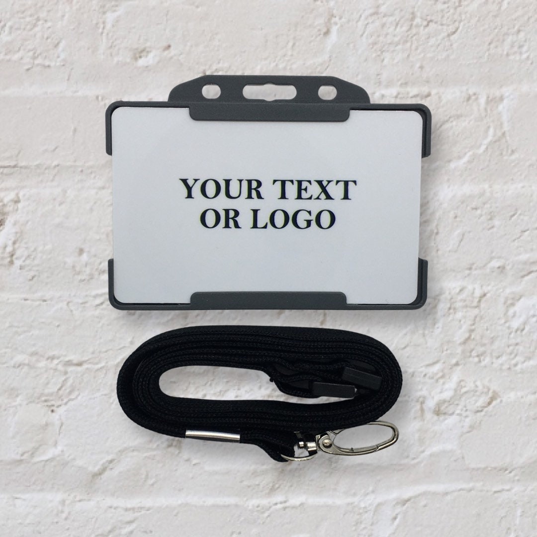 Personalised ID Card and Lanyard - Etsy