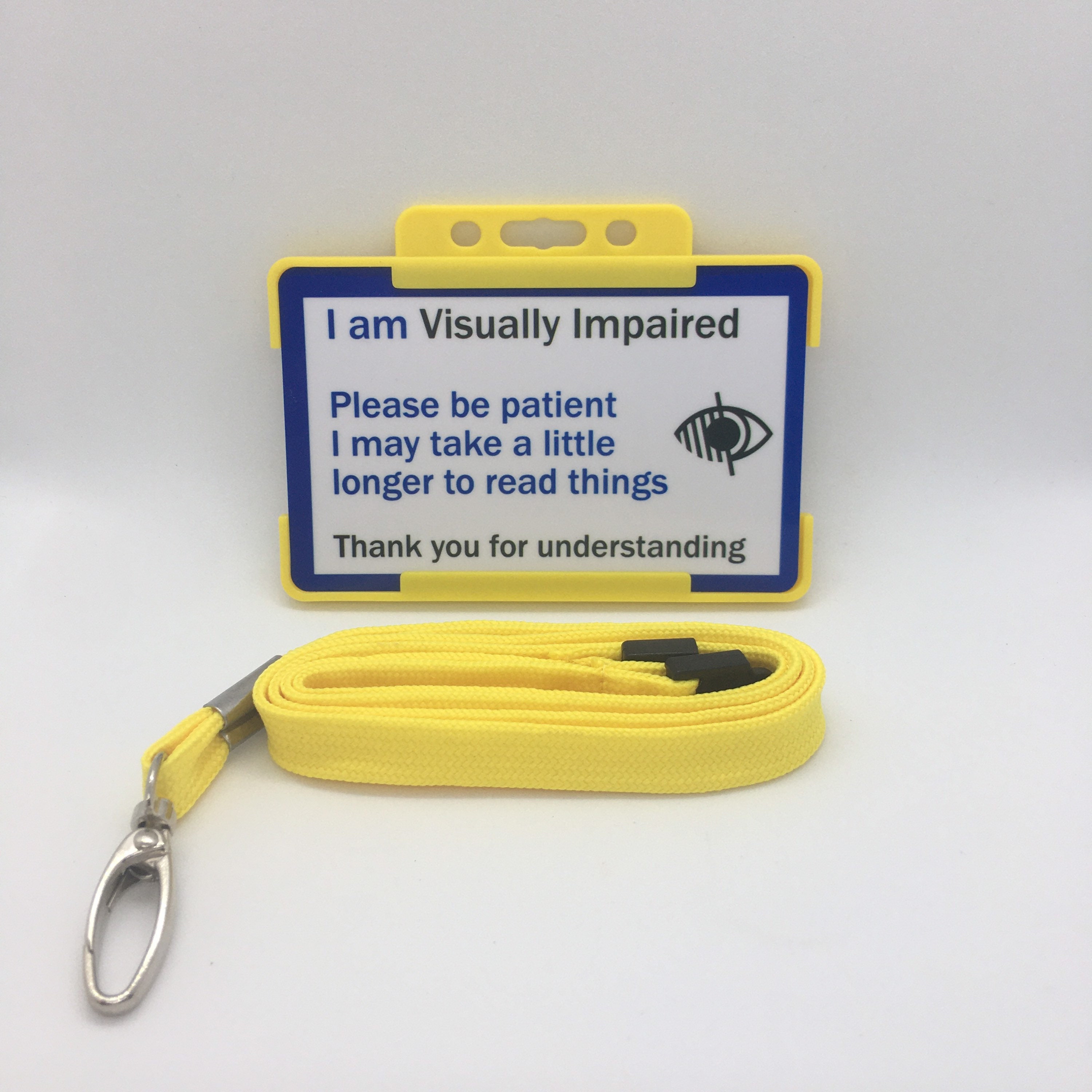 I am Visually Impaired Disability Awareness ID Card and | Etsy