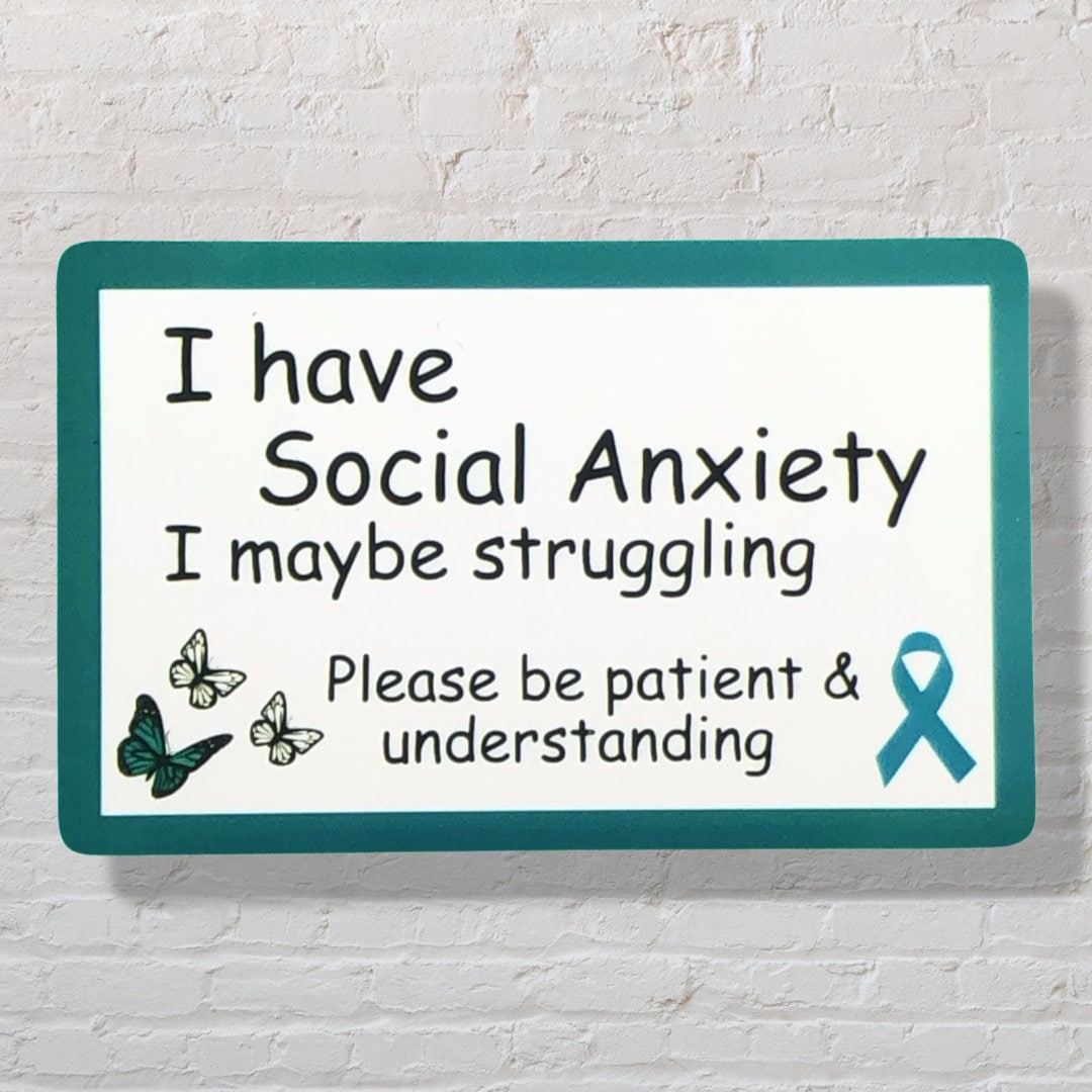 Anxiety Awareness Disability ID Card - Etsy
