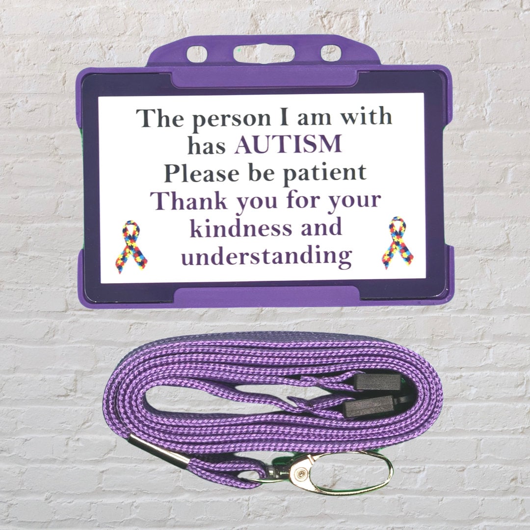 The Person I Am With Has Autism - Hidden Disability Awareness ID Card ...