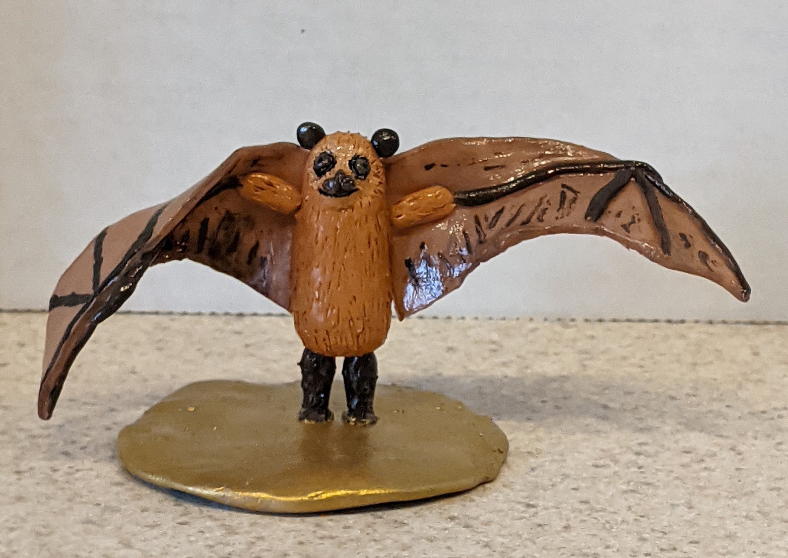 Clay Flying Fox, Clay Bats, Cute Sculptures - Etsy