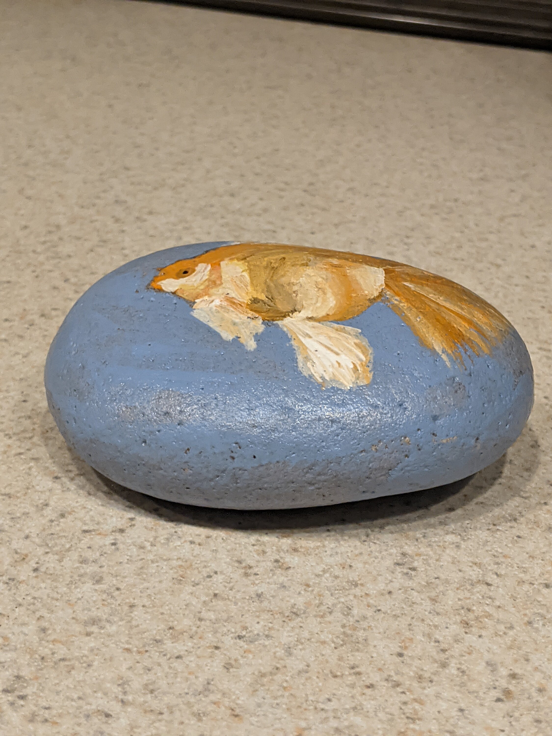 Koi Fish Rock Goldfish Rock Painted Rock Koi Fish Fish - Etsy