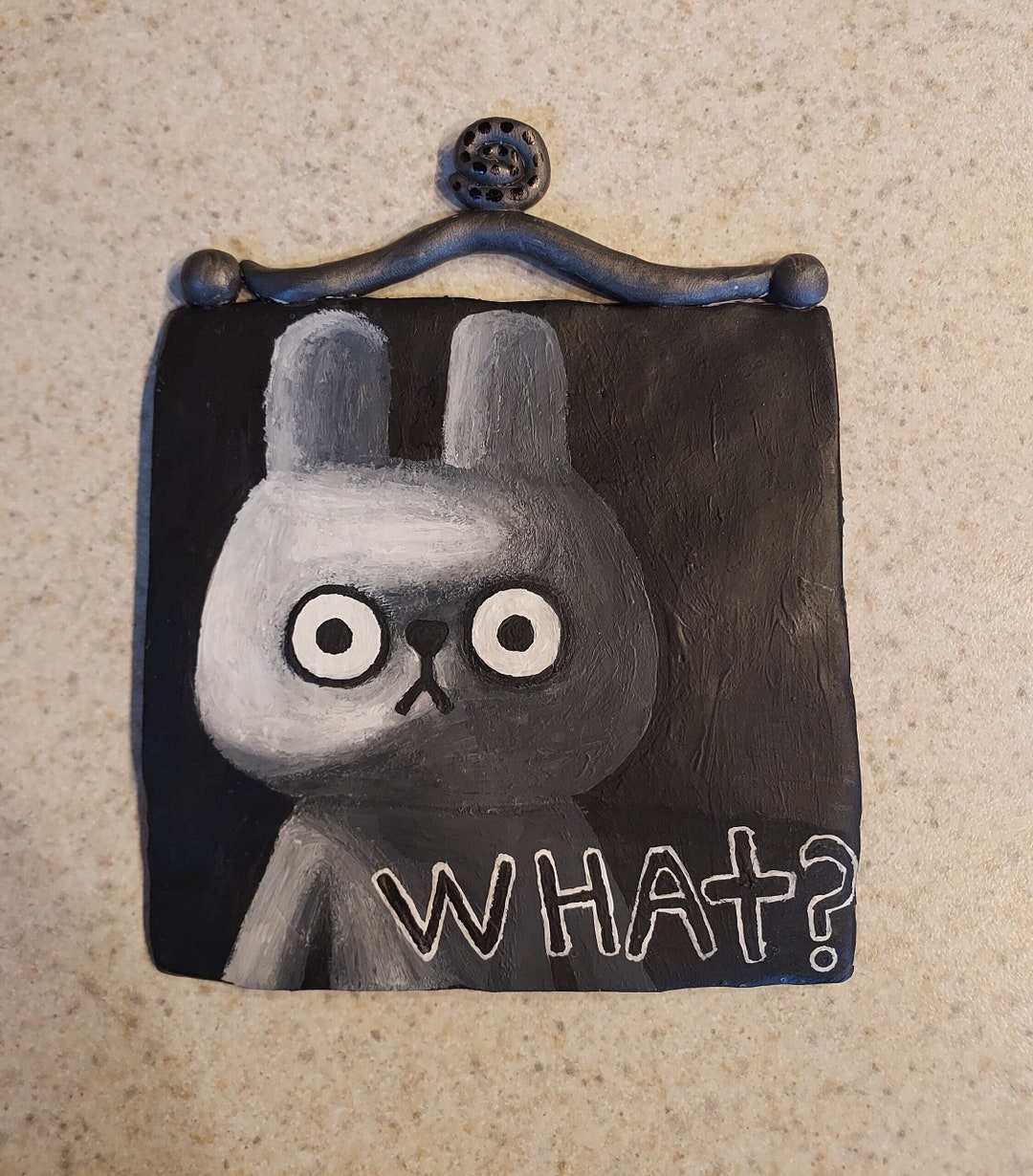 Kitosan Rabbit Wall Hanging Art, Kitosan Rabbit, Funny Art, Rabbits ...