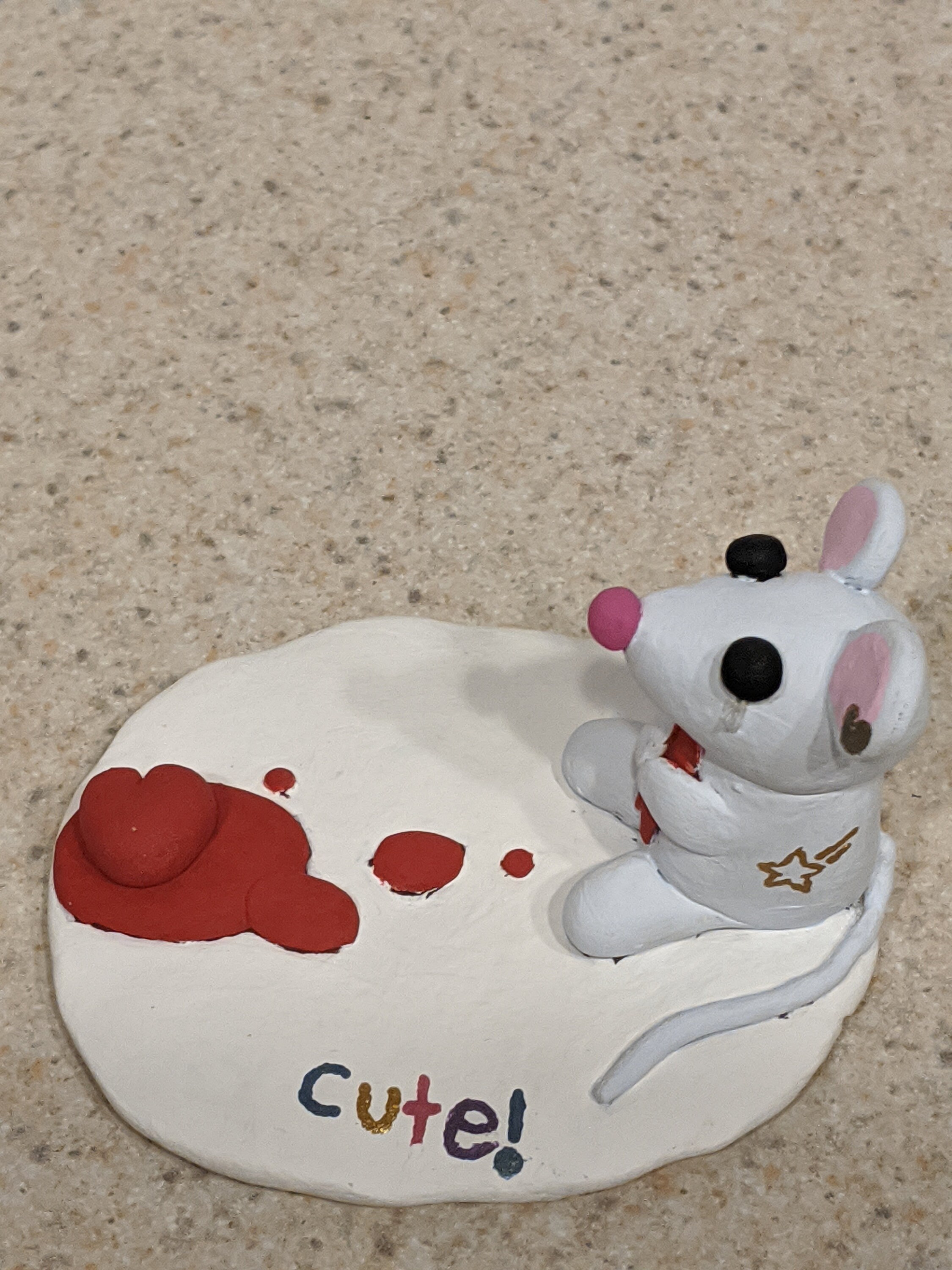 Clay Rat With Heart Ripped Out Clay Rat Cute Rat Clay - Etsy