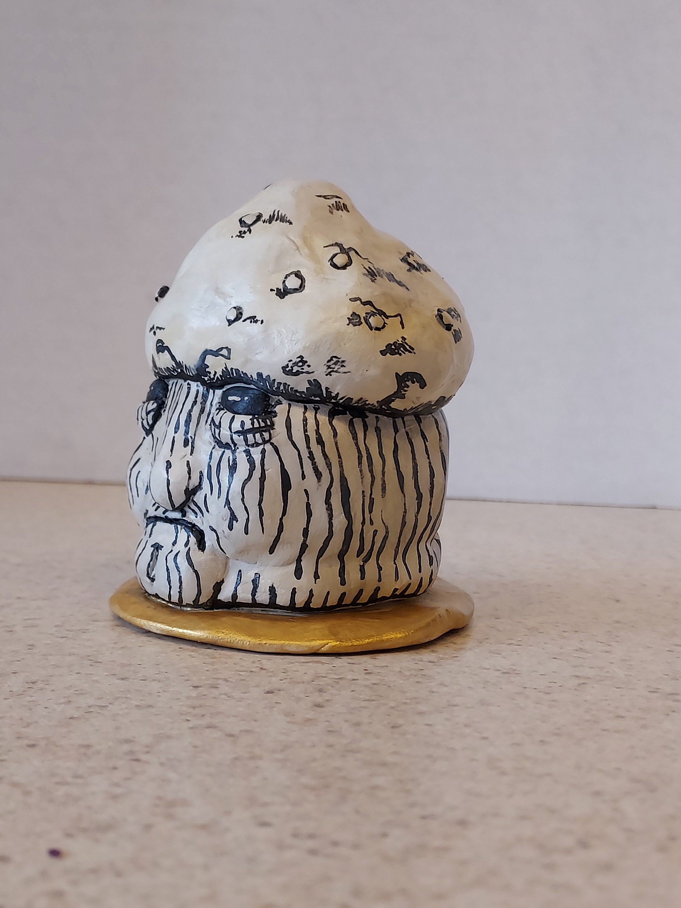 Scary Muffin Clay Muffin Clay Sculptures Creepy Muffin - Etsy