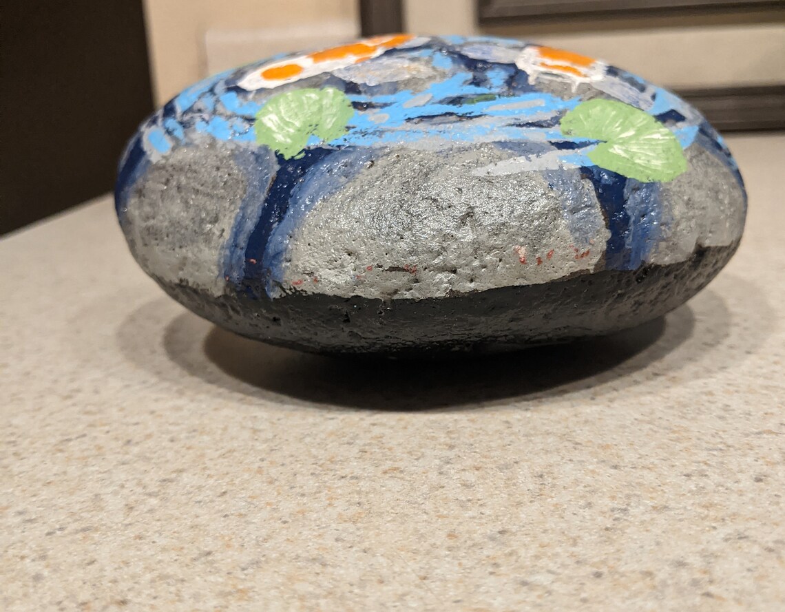 Koi Fish Rock Goldfish Rock Painted Rock Koi Fish Fish - Etsy