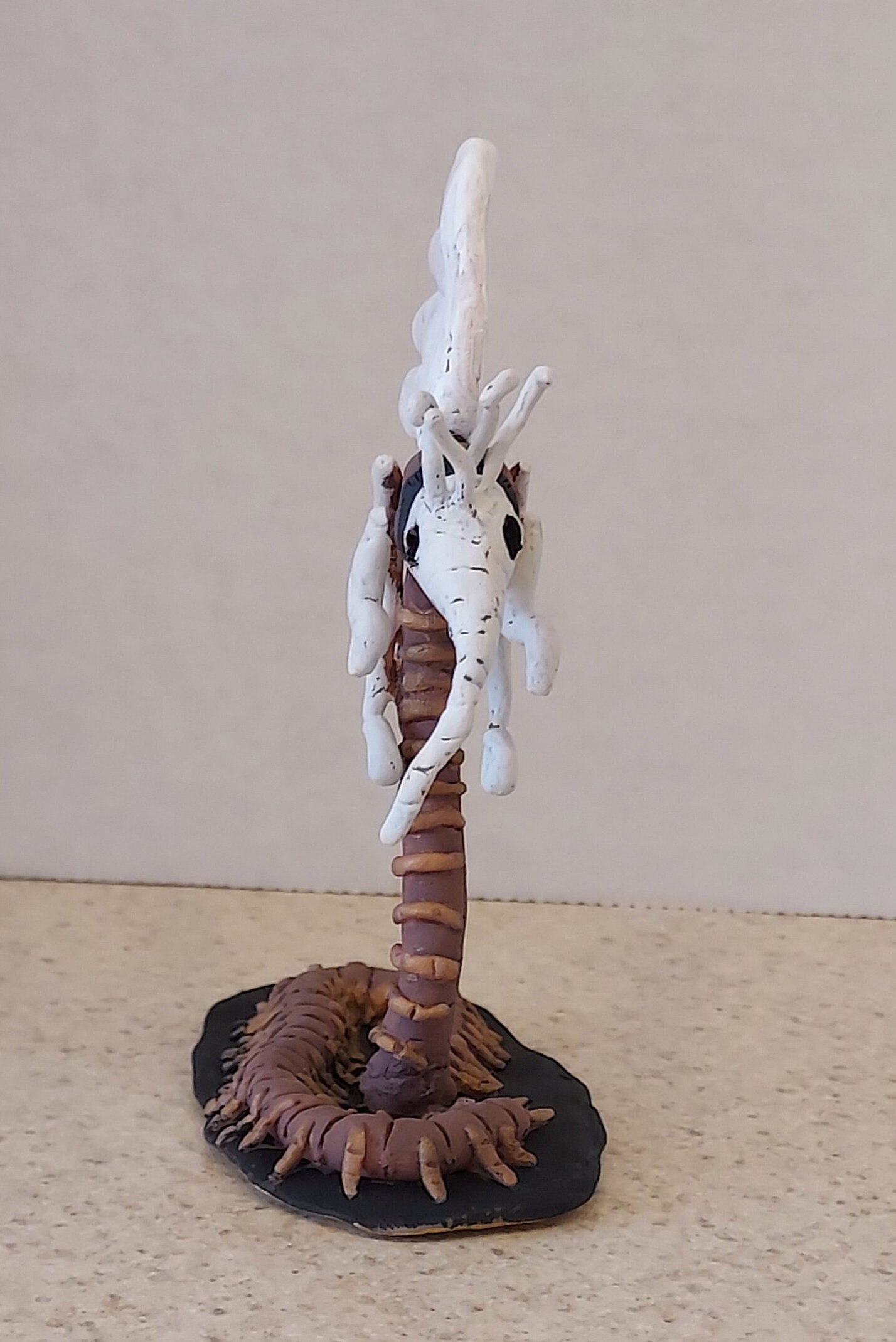 Horror Sculptures, Parasite Sculpture, Clay Sculptures, Parasite Demon ...