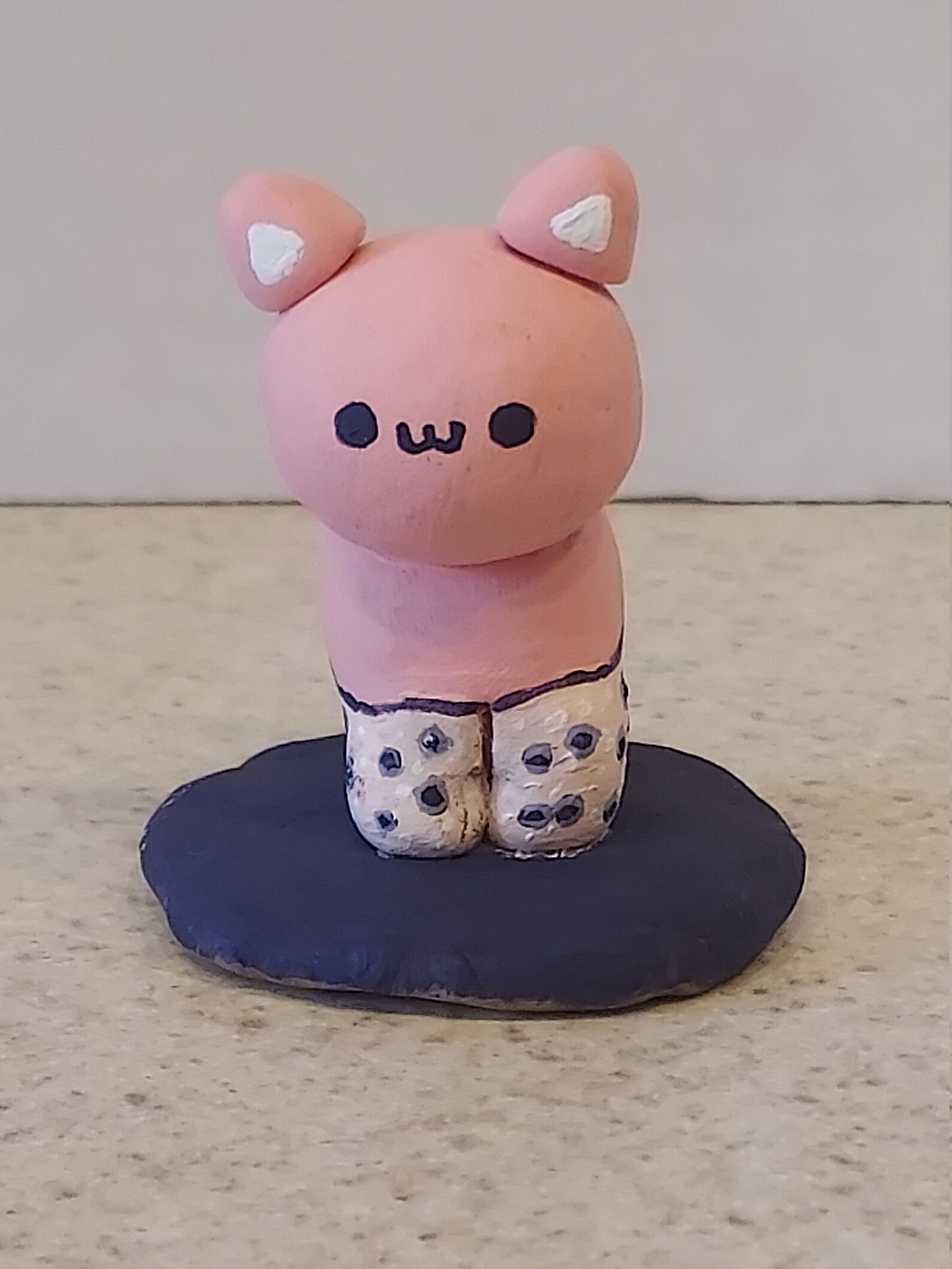 Boba Cat, Clay Cat, Clay Sculptures, Cats, Boba, Clay Boba, Bubble Tea ...