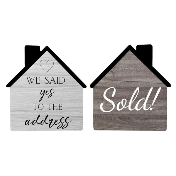 House Shaped Sign - Etsy