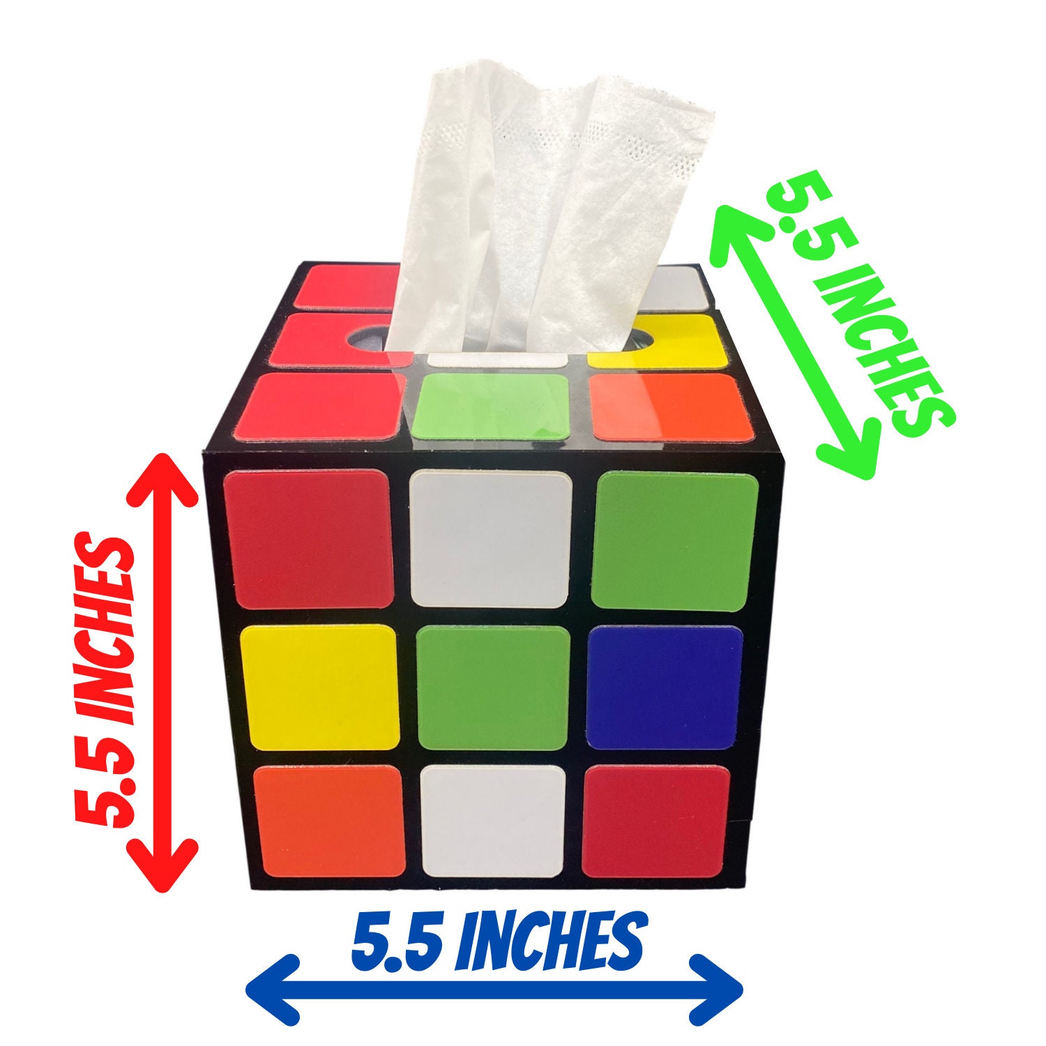 Rubix Cube Tissue Box Cover Big Bang Theory Props & Decor - Etsy
