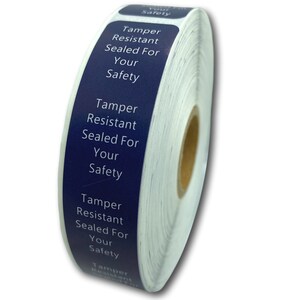Tamper Evident Labels Sealed for Your Safety Stickers 500 Tamper Proof ...