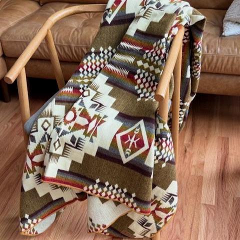 Handmade Alpaca Wool Blanket Queen & Throw Size– Southwestern ...