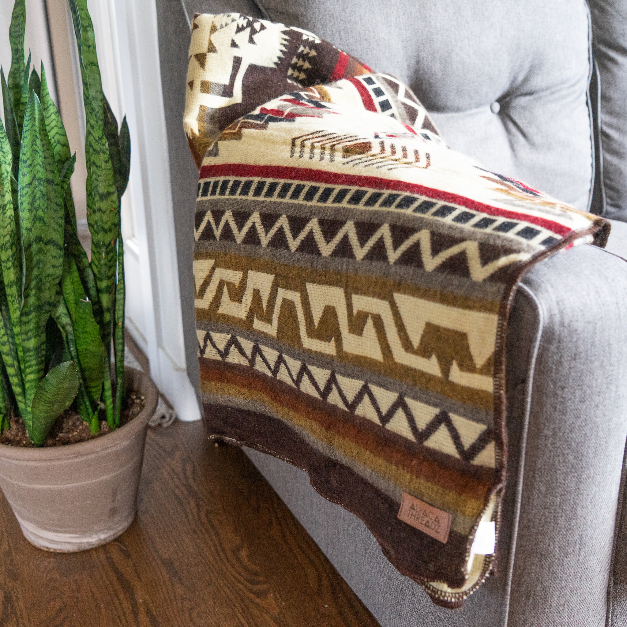 Handmade Alpaca Wool Queen Blanket: Southwestern Boho Blanket - Etsy
