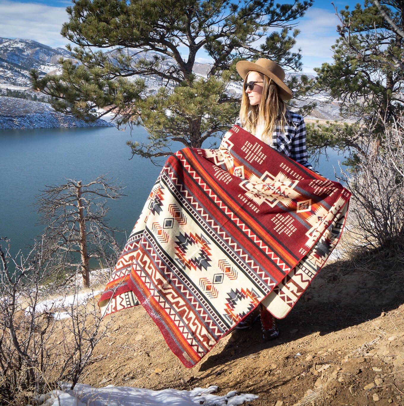 Ecuadorian Alpaca Wool Blanket: Queen & Throw Size, Reversible Artisan ...