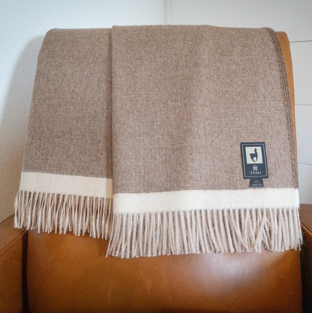Luxury Baby Alpaca Throw Blanket – Handwoven Fair Trade Peruvian Decor ...
