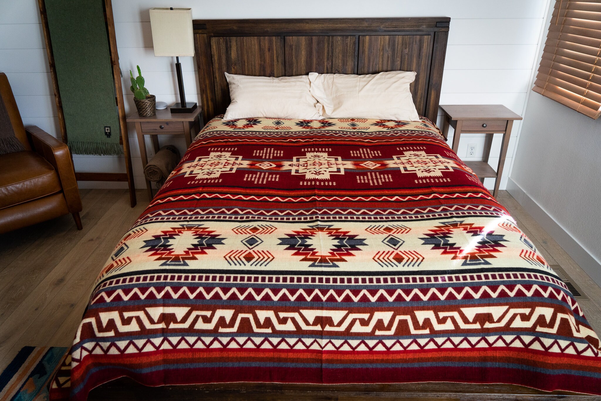 Ecuadorian Alpaca Wool Blanket: Queen & Throw Size, Reversible Artisan ...