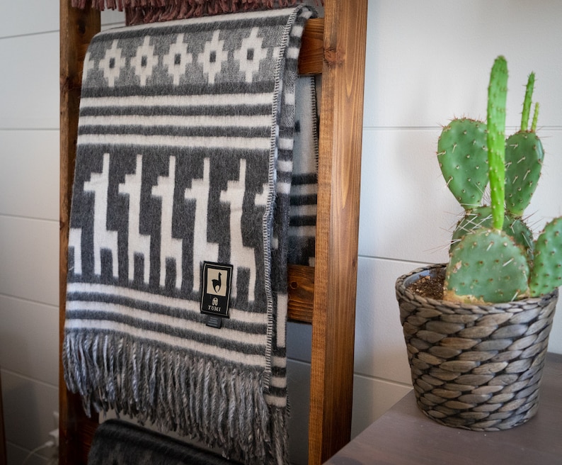 Baby Alpaca Wool Blanket – Soft Gray Peruvian Throw Blanket | Warm ...