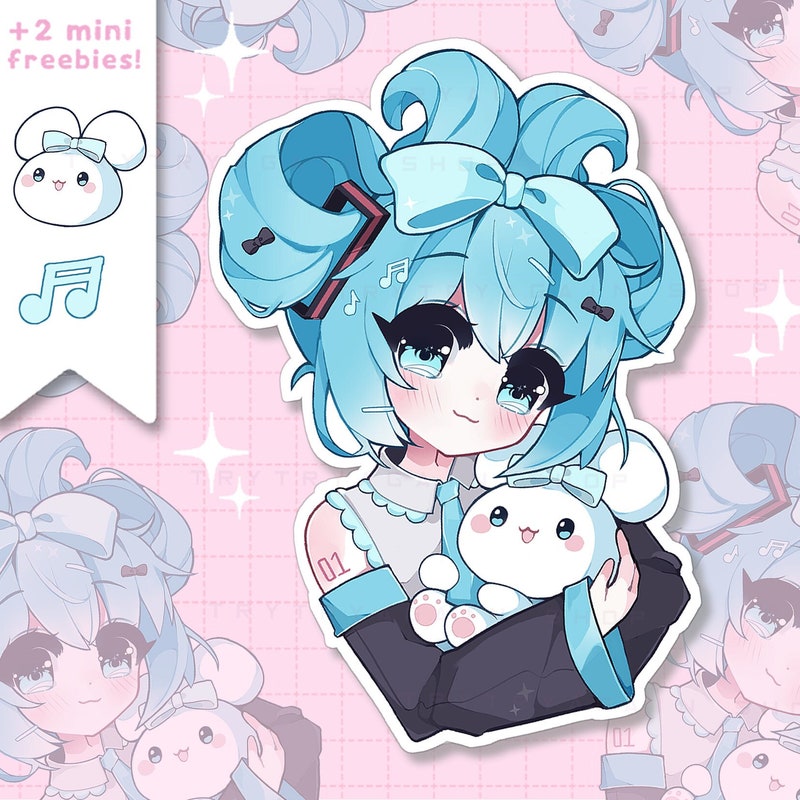 Laptop Sticker Miku - Etsy UK