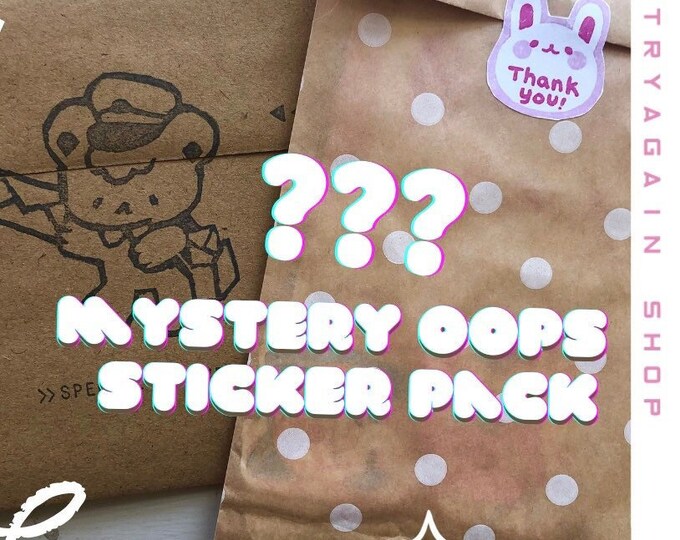Oops! Still Cute! Mystery Sticker Pack - Mystery Bag of Misprint or ...