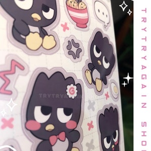 Punky Penguin X Ramen Stickers Glossy Sticker Sheet - Bujo Bullet ...