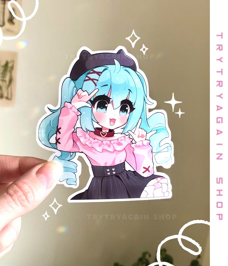 Date Night Miku Waterproof Vinyl Sticker Pack Kawaii Anime Etsy