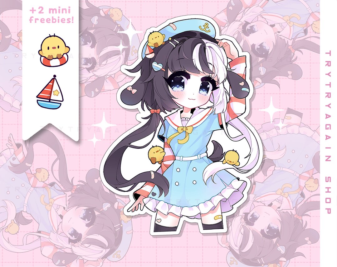 Sailor Poncho Nautical Puppy Waterproof Vinyl Sticker Pack - Laminated ...