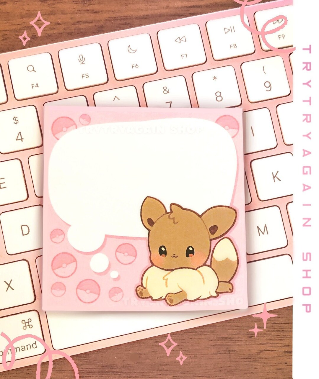 Floppy Eevee Post-it Note Memo Pad 3 X 3 50 Sheet Note Pad - Etsy